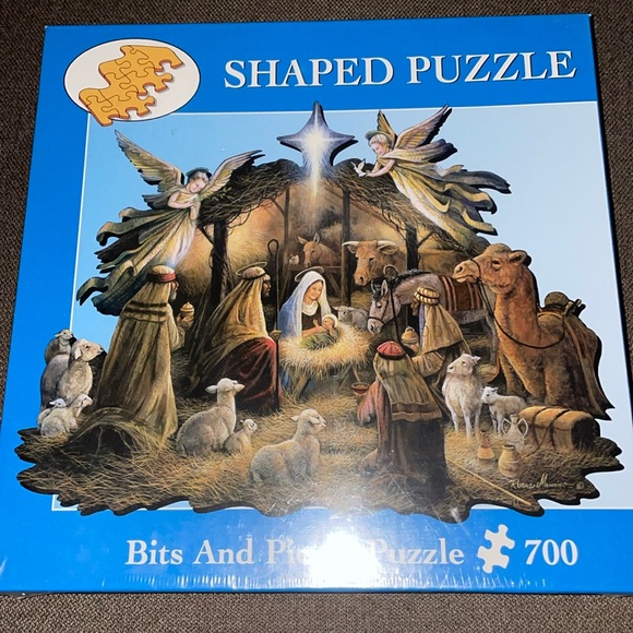 Other | In The Manger 70 Piece Shaped Jigsaw Puzzle | Poshmark